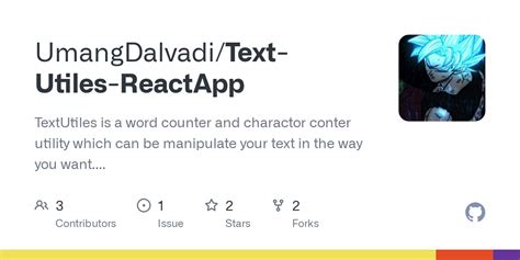 Github Umangdalvaditext Utiles Reactapp Textutiles Is A Word