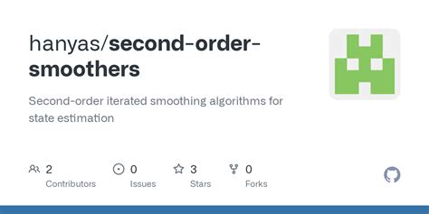 Github Hanyassecond Order Smoothers Second Order Iterated Smoothing