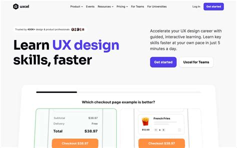 uxcel learn ux design at your own pace fountn