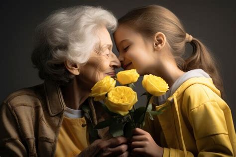 Neta e avó carinhosas Foto Grátis