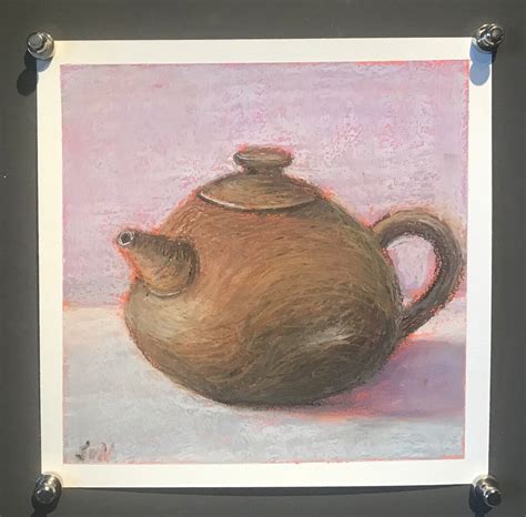 Teapot Painting Japanese Teapot Still Life Painting Kitchen Origilnal