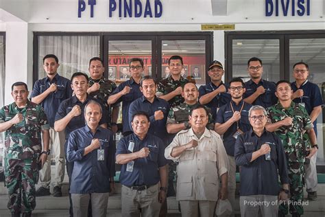 Pt Pindad Persero Menhan Ri Prabowo Subianto Tinjau Fasilitas Produksi Munisi Pt Pindad
