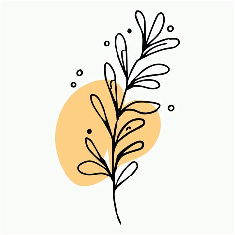 Minimal Modern Natural Floral Boho Pattern 14487510 Vector Art At Vecteezy