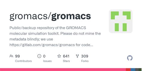 GitHub Gromacs Gromacs Public Backup Repository Of The GROMACS Molecular Simulation Toolkit