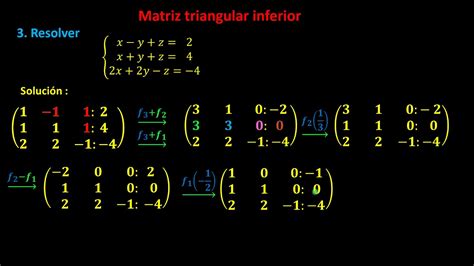 3 Matriz Triangular Inferior Youtube