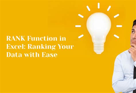 Rank Function In Excel Ranking Your Data With Ease