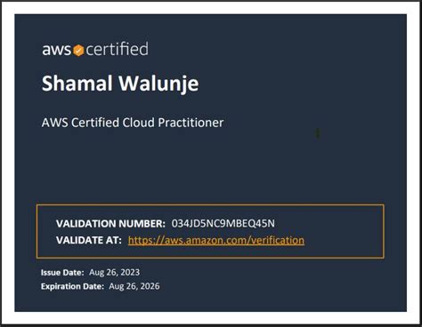 Shamal Walunje On Linkedin View My Verified Achievement From Aws Amazon Web Services I