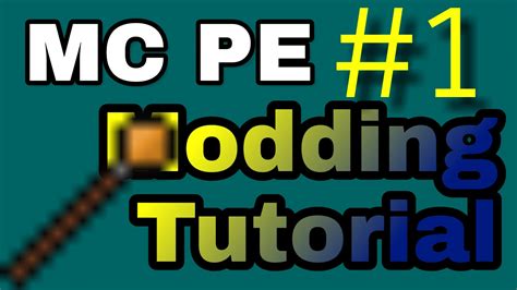 Mcpe Mod Programmieren 1 Item Und Block Erstellen Youtube