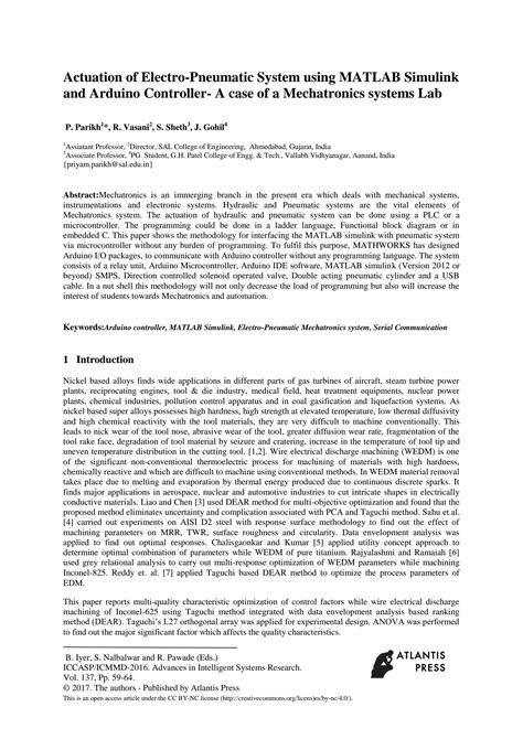 Solution Actuation Of Electro Pneumatic System Using Matlab Simulink And Arduino Controller A
