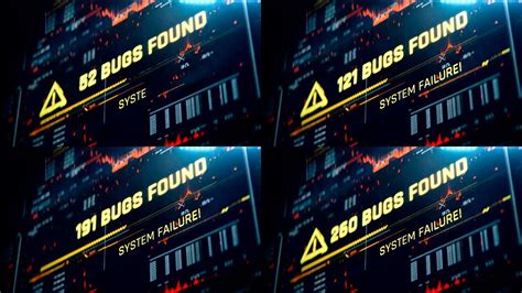 电脑漏洞倒计时，系统故障，服务器宕机，数据库被黑，警告视频素材下载