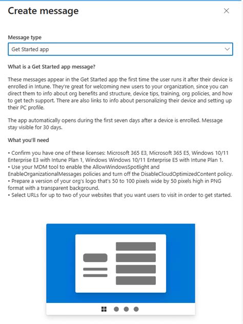 Organizational Messages In Microsoft Intune And Custom Messages Via Powershell Mikes Mdm Blog