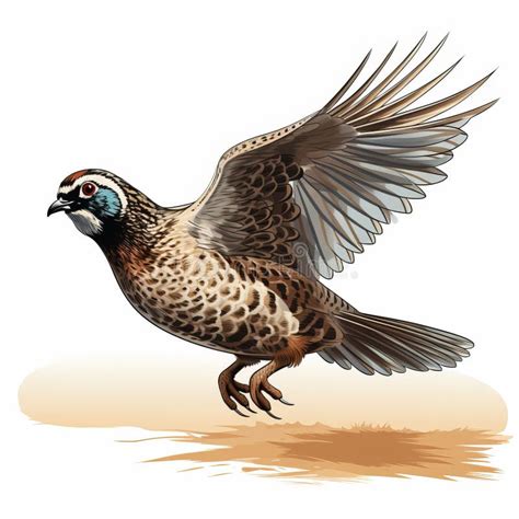 Vivid Flying Quail Illustration In Travis Charest Comic Book Style
