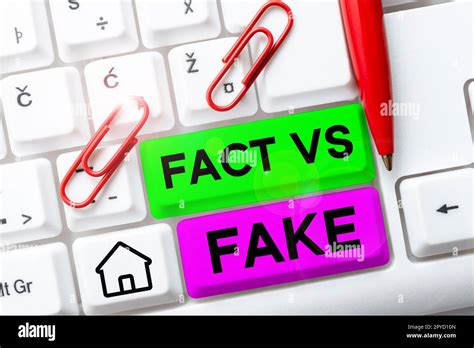 Text Caption Presenting Fact Vs Fake Word Written On Is It True Or Is False Doubt If Something