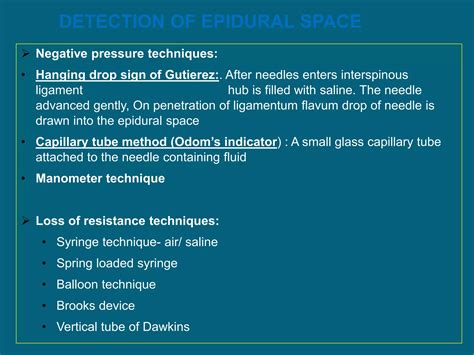 Spinal Epidural Pptx