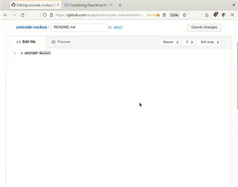 GitHub Alcaparra Unicode Ruckus L