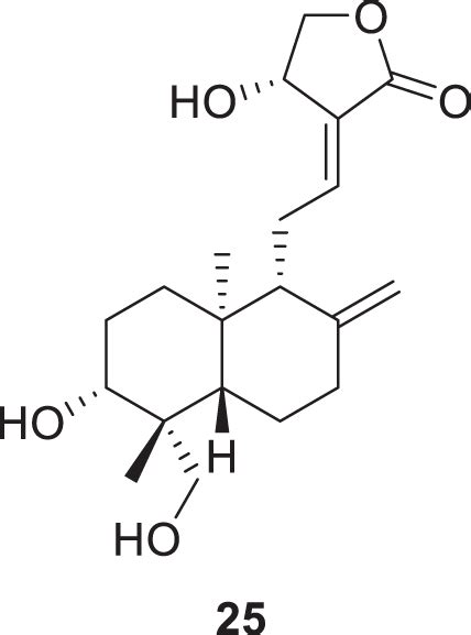Chemical Structure Of Andrographolide Download Scientific Diagram