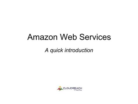 Introduction To Aws Amazon Web Services Pdf