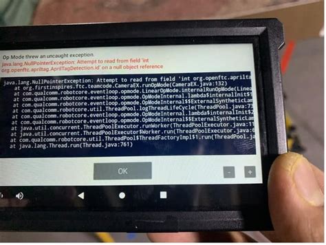 April Tag Detection Program Using Java Throwing Error All Of A Sudden Rftc