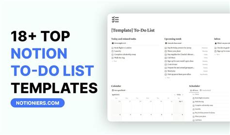 Notioniers Everything Notion In List Template Notions To Do List