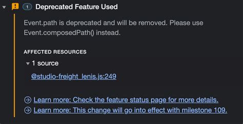 Lenis Uses `eventpath` Which Is Deprecated · Issue 45