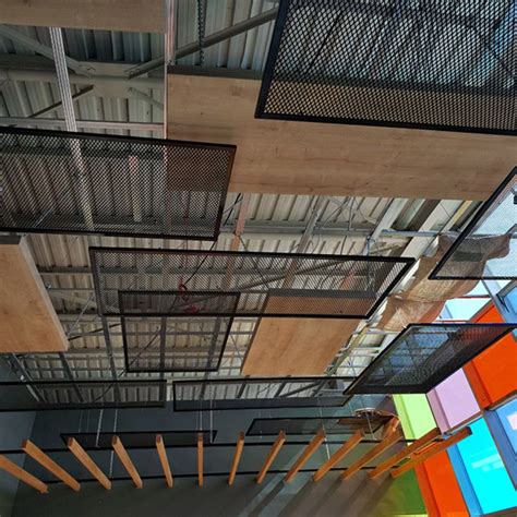 Mesh Tavan Office Ceiling Design Gym Design Interior Office Interior Design Modern