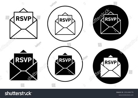 Rsvp Line Icon Over 310 Royalty Free Licensable Stock Illustrations