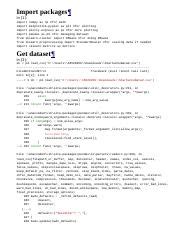 Importing Packages For Data Analysis And Visualization Course Hero