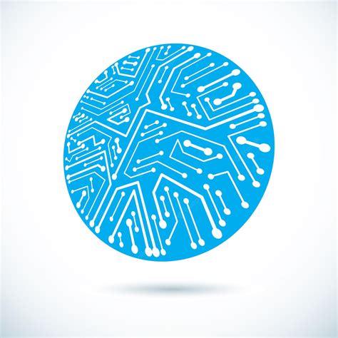 Premium Vector Vector Microchip Design Cpu Information Communication Technology Element