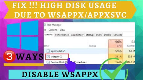 Wsappx High Disk Usage In Windows 10 3 Ways To Fix Lotusgeek Youtube
