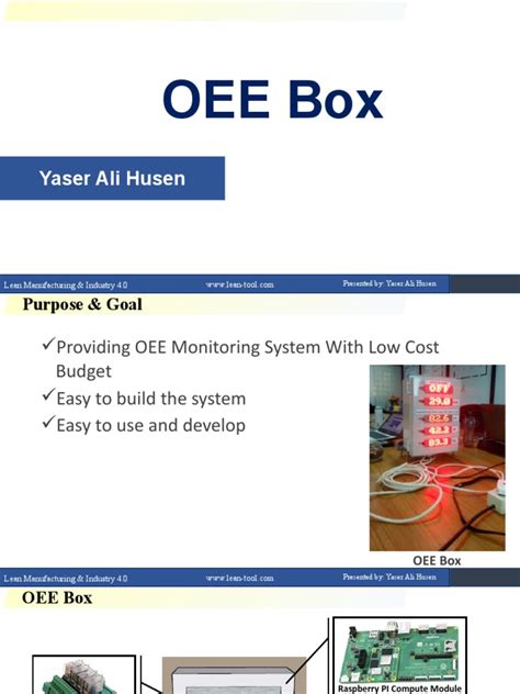 Oee Box Yaser Ali Husen Pdf Raspberry Pi Computing