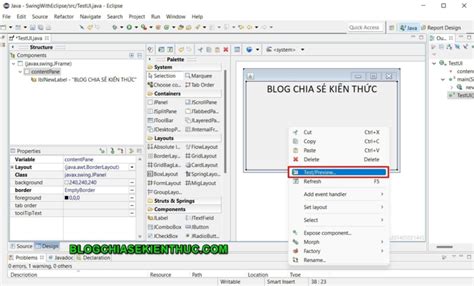 Cài đặt Plugin Windowbuilder để Lập Trình Java Swing Trên Eclipse