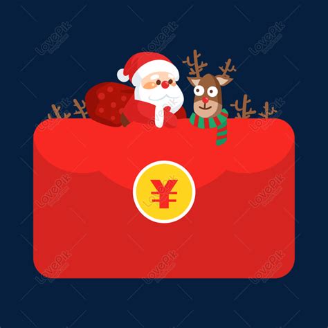 산타 클로스 빨간 봉투 그림 Png 일러스트 무료 다운로드 Lovepik