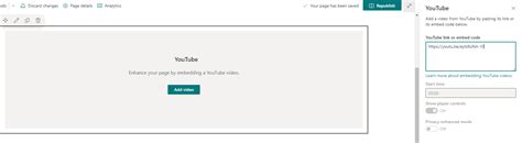Embed Video Using Youtube Webpart In Sharepoint Online Modern Page