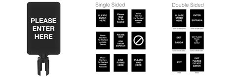 Heavy Duty Sign Frame For Rope Stanchions Queue Solutions