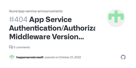 App Service Authenticationauthorizationcors Middleware Version 162 · Issue 404 · Azureapp