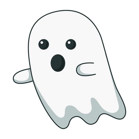 Cartoon Ghost Icon 18887882 Png