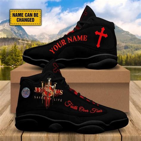 Christian Basketball Shoes Jesus Saved My Life Customized Jesus