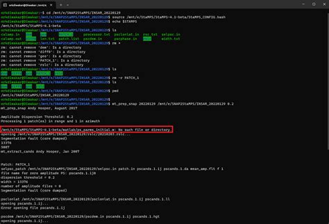 Error In Running Mt Prep Snap Slc Par And Matlab Command Not Found Page StaMPS