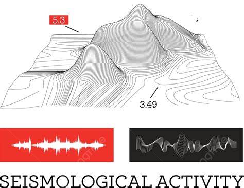 Infographic Vector Illustration Of Seismic Activity Featuring Sound