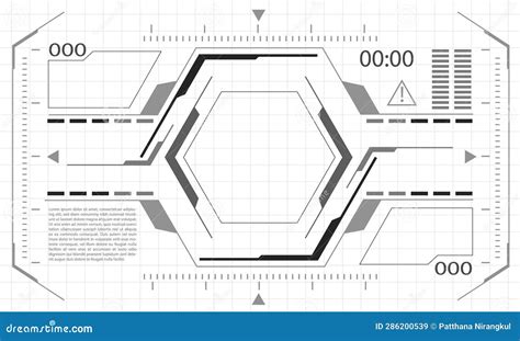 Hud Sci Fi Interface Screen Monochrome View Design Virtual Reality
