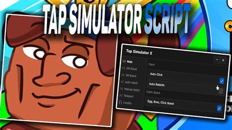 Tap Simulator Script Auto Click Auto Rebrith YouTube