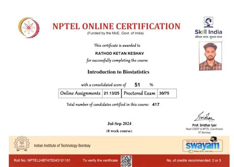 Ketan Rathod On Linkedin Im Thrilled To Announce That I Have Successfully Completed The Swayam