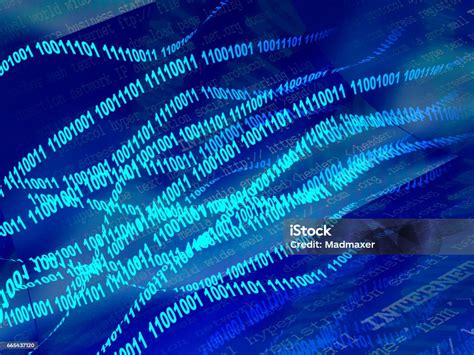 Binary Data Flow Stock Illustration Download Image Now Abstract