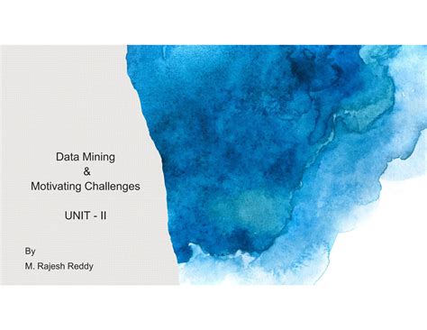 Data Warehousing And Mining Complete Notespdf