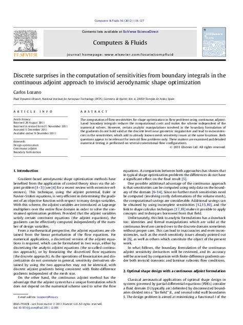 Pdf Discrete Surprises In The Computation Of Sensitivities From
