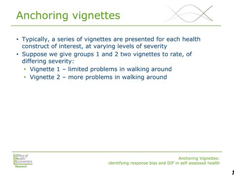Anchoring Vignettes Identifying Response Bias And Dif In Self Assessed