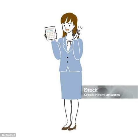 계산기로 조언을 제공하는 여성 회사 직원의 전신의 벡터 일러스트 경제에 대한 스톡 벡터 아트 및 기타 이미지 경제 계산기 금융 Istock