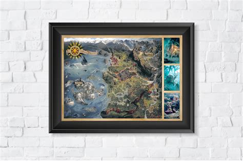 The World Of The Witcher 3 Map High Quality A1 A2 And A3 Prints Etsy