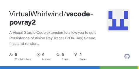 Github Virtualwhirlwind Vscode Povray A Visual Studio Code Extension To Allow You To Edit