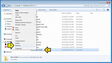 Create A Folder In C In Windows 7 SP1